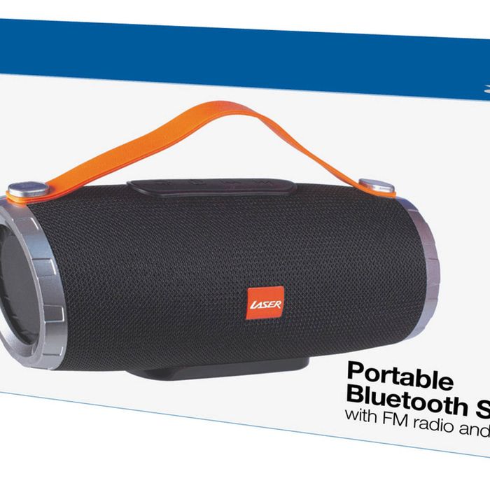 Laser Wireless Bluetooth Tube Party Speaker with Carry Handle - Black ...