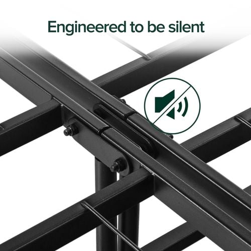 Zinus Double Smart Base Bed Frame Folding Bed Metal - Black - Bunnings ...