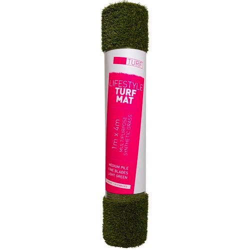 DIY Turf 1 x 4m 20mm Pile Lifestyle Synthetic Prepack Turf - Bunnings ...