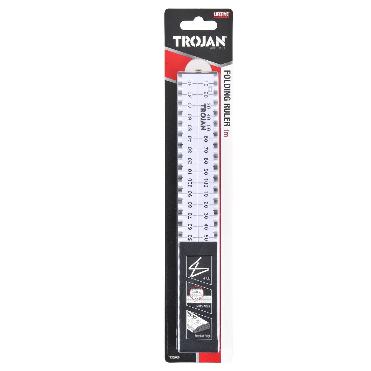 Trojan 1m Folding Ruler - Bunnings Australia