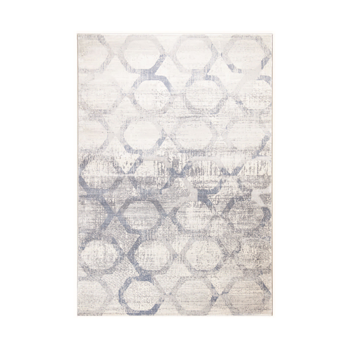 Verona Blue 190 x 280cm Heat Set Polypropylene Rug - Bunnings Australia