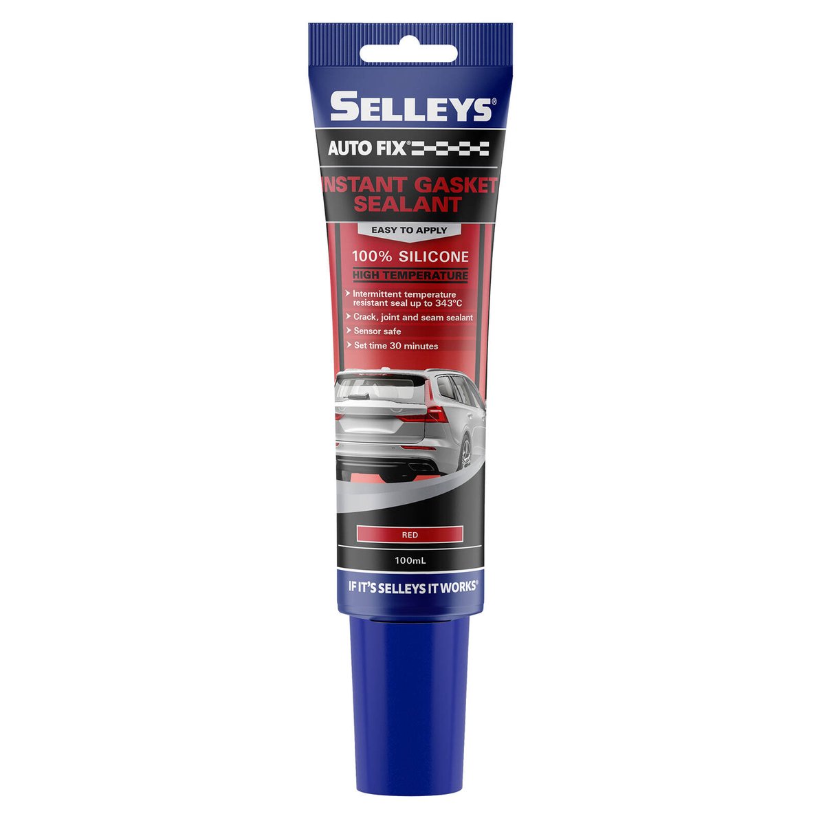 Selleys 100mL Autofix Instant Gasket High Temperature Red - Bunnings ...