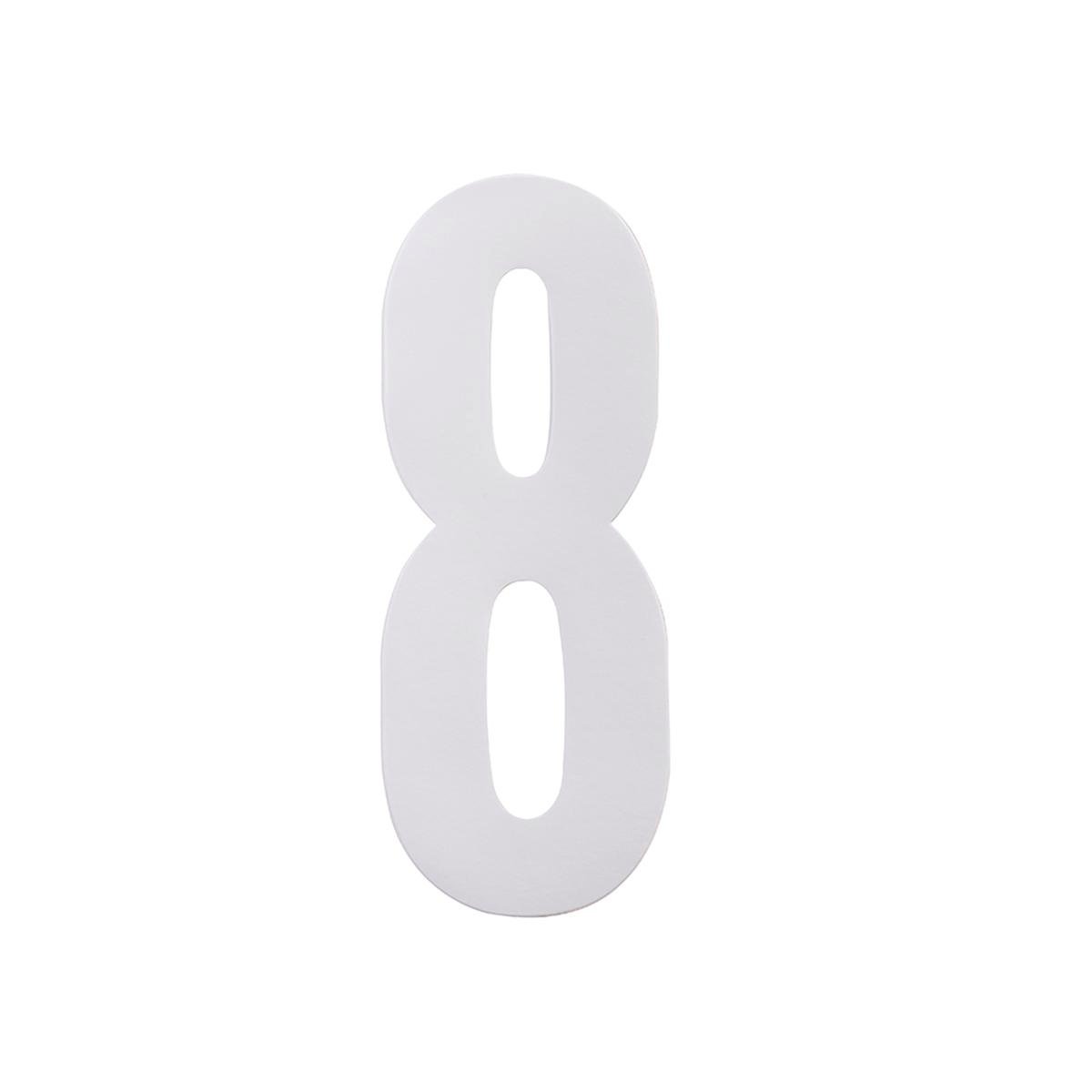 Sandleford 175mm White Self Adhesive Wheelie Bin Number 8 - Bunnings ...