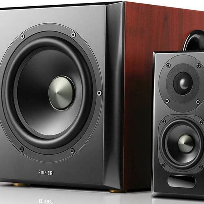 Edifier S350DB 2.1 Multimedia Speakers w/Subwoofer - Black, Wood - Bunnings Australia