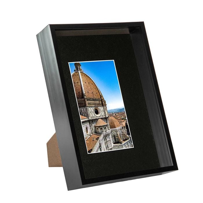 Nicola Spring 3D Deep Box Frame with A5 Mount - A4 (8" x 12") - Black ...