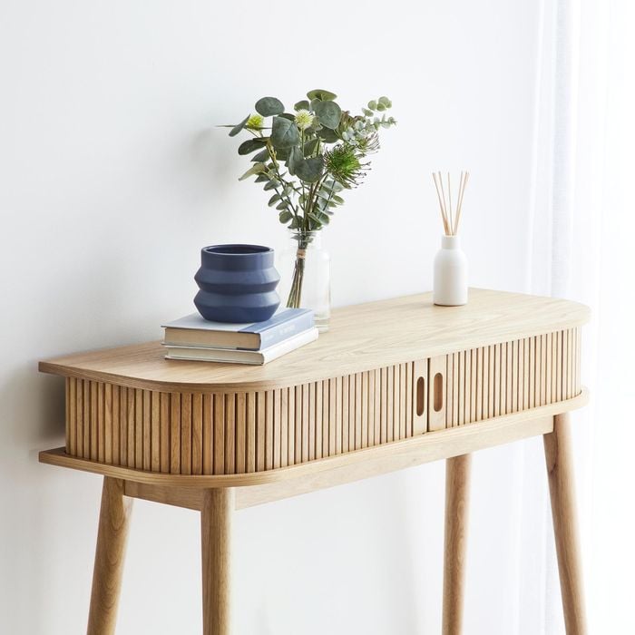 Cooper & Co. Curve 100cm Console Table Natural - Bunnings Australia
