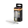 Osram Candle Filament SES LED 470lm Warm White 4W Frosted Dimmable Light Globe - 1 Pack ...