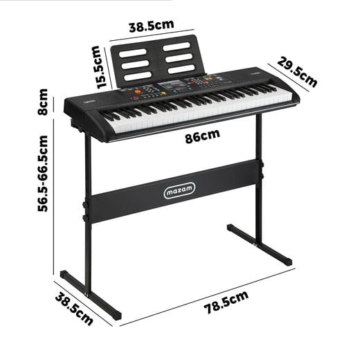 Mazam 61 Keys Electronic Piano Keyboard Electric Keyboards - Bunnings ...