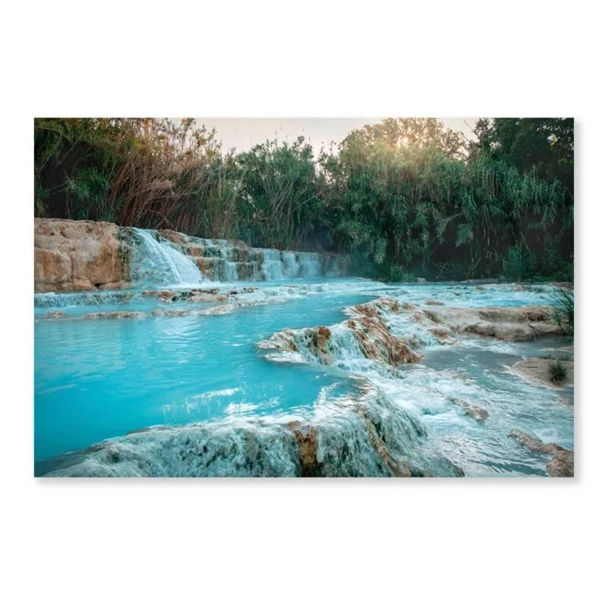 River With a Waterfall Print 100% Australian Made 50 x 40cm (Acrylic ...