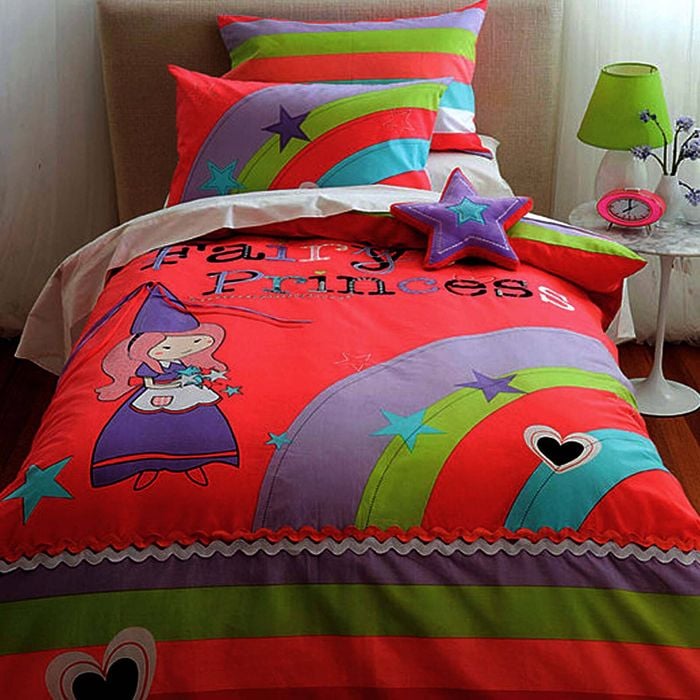 Cubby House Fairy Princess Quilt Cover Set Single - Bunnings Australia