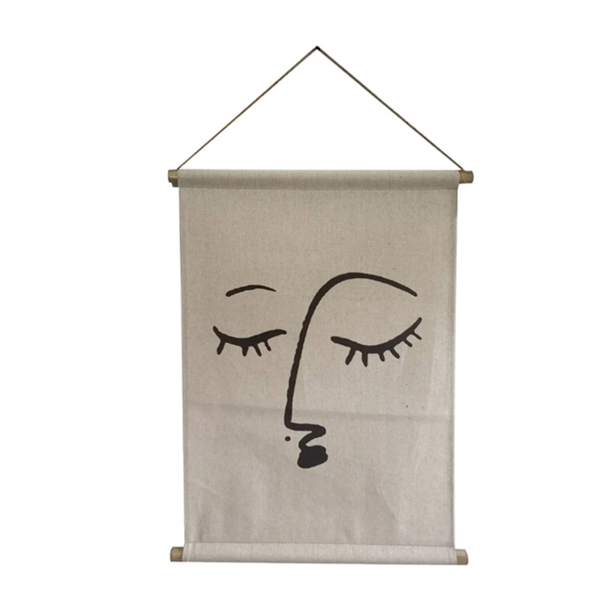 Maine & Crawford Nanago 70x50cm Face Wall Art Chart - White - Bunnings ...