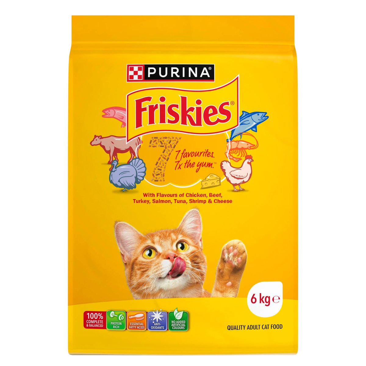 Friskies 6kg Sevens Dry Cat Food - Bunnings Australia