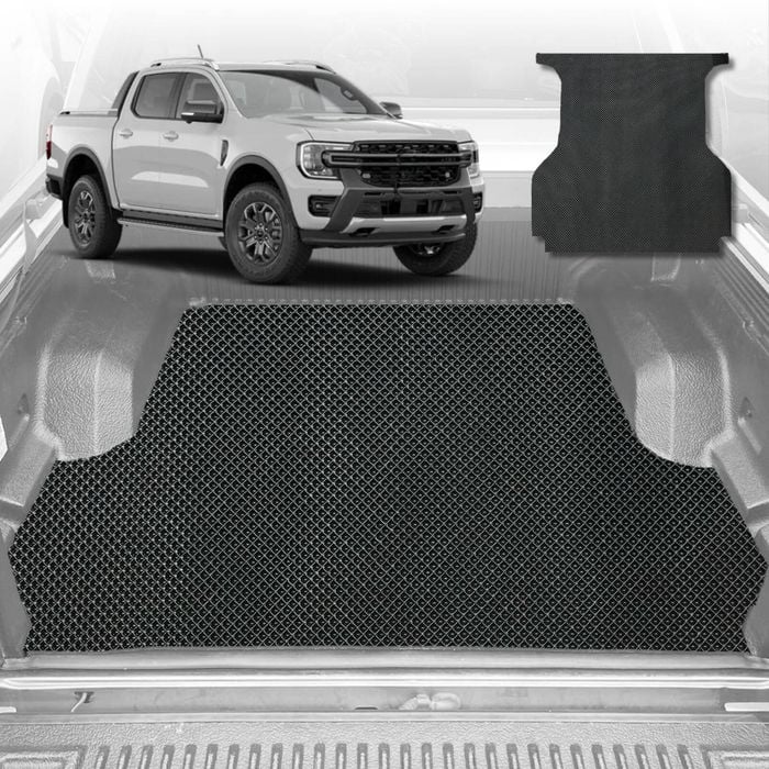 6D Diamond Ute Tub Mat for Ford Ranger (PX3 Dual Cab Ute) 2018-2022 ...