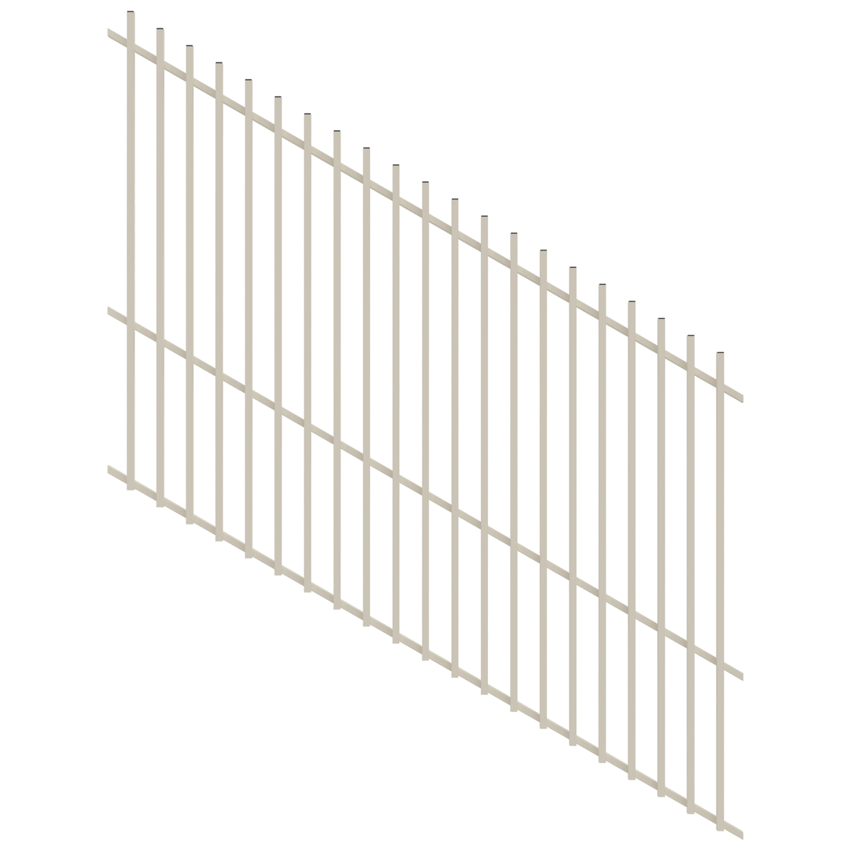 ProtectorAl 1201-2400W x 1800H Surfmist Radiator Pool Fence Panel Raked ...