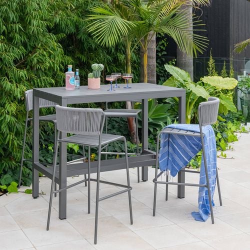 Hartman Graphite Roma Bar Table - Bunnings Australia