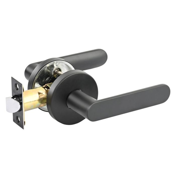 Ikonic Black Matte Sira Privacy Lever Set - Bunnings Australia