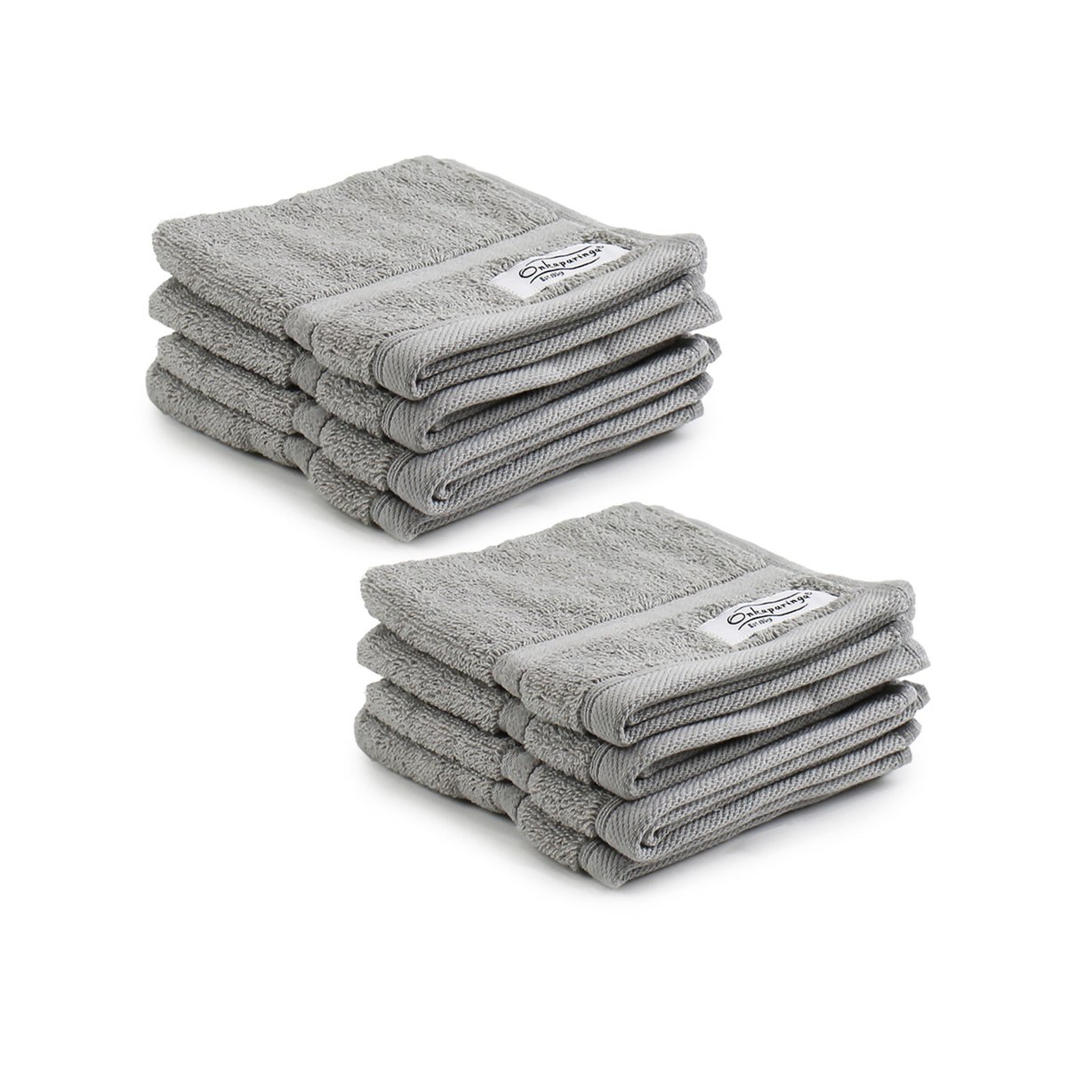 8pc Onkaparinga 30x30cm Flinders Face Washer 600gsm Grey - Bunnings ...