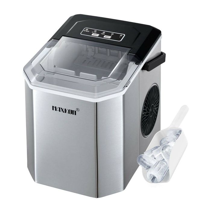 Maxkon 12kg Ice Maker Self Cleaning Stainless Steel - Bunnings Australia