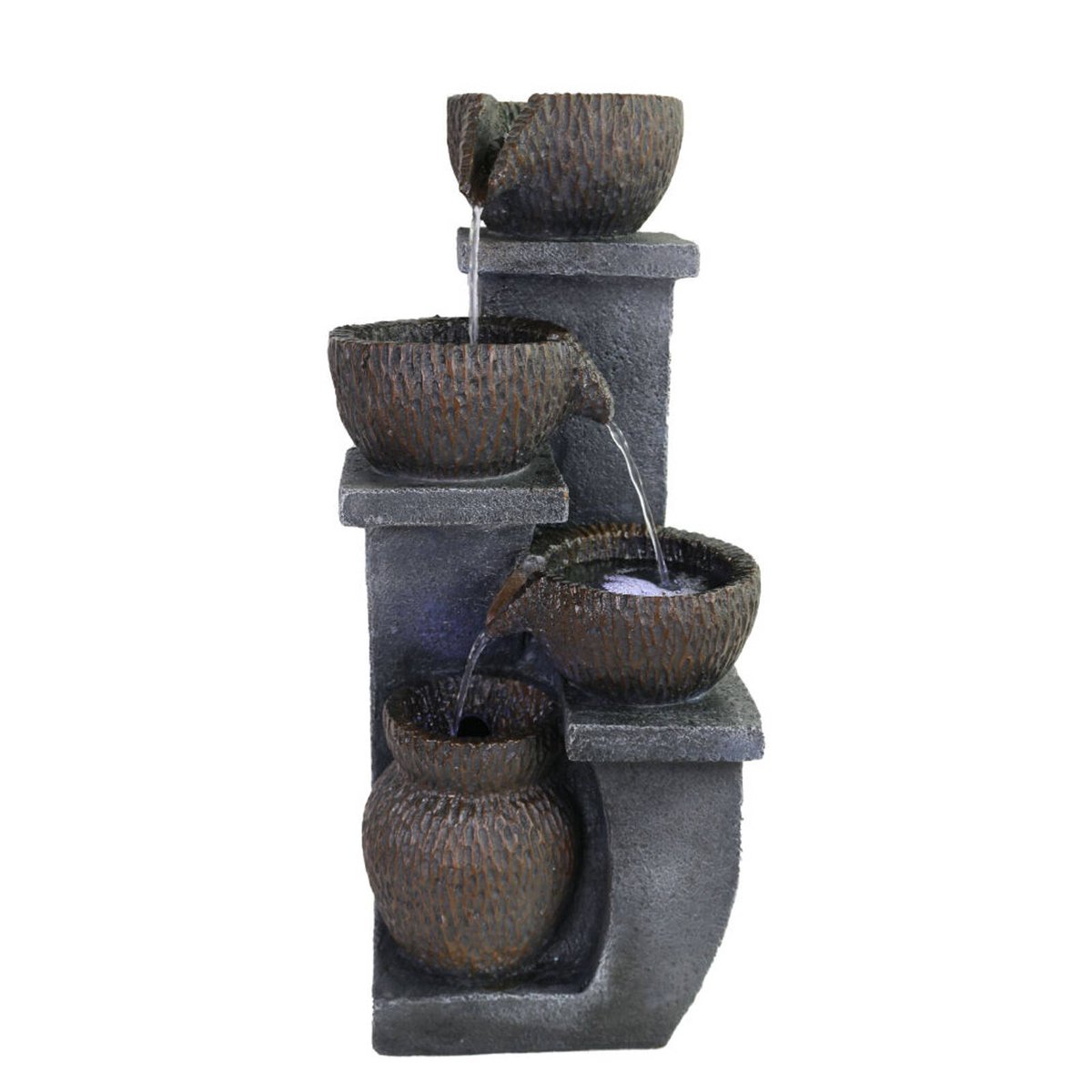 Willow & Silk Column Pots 24x26x55cm - Bunnings Australia