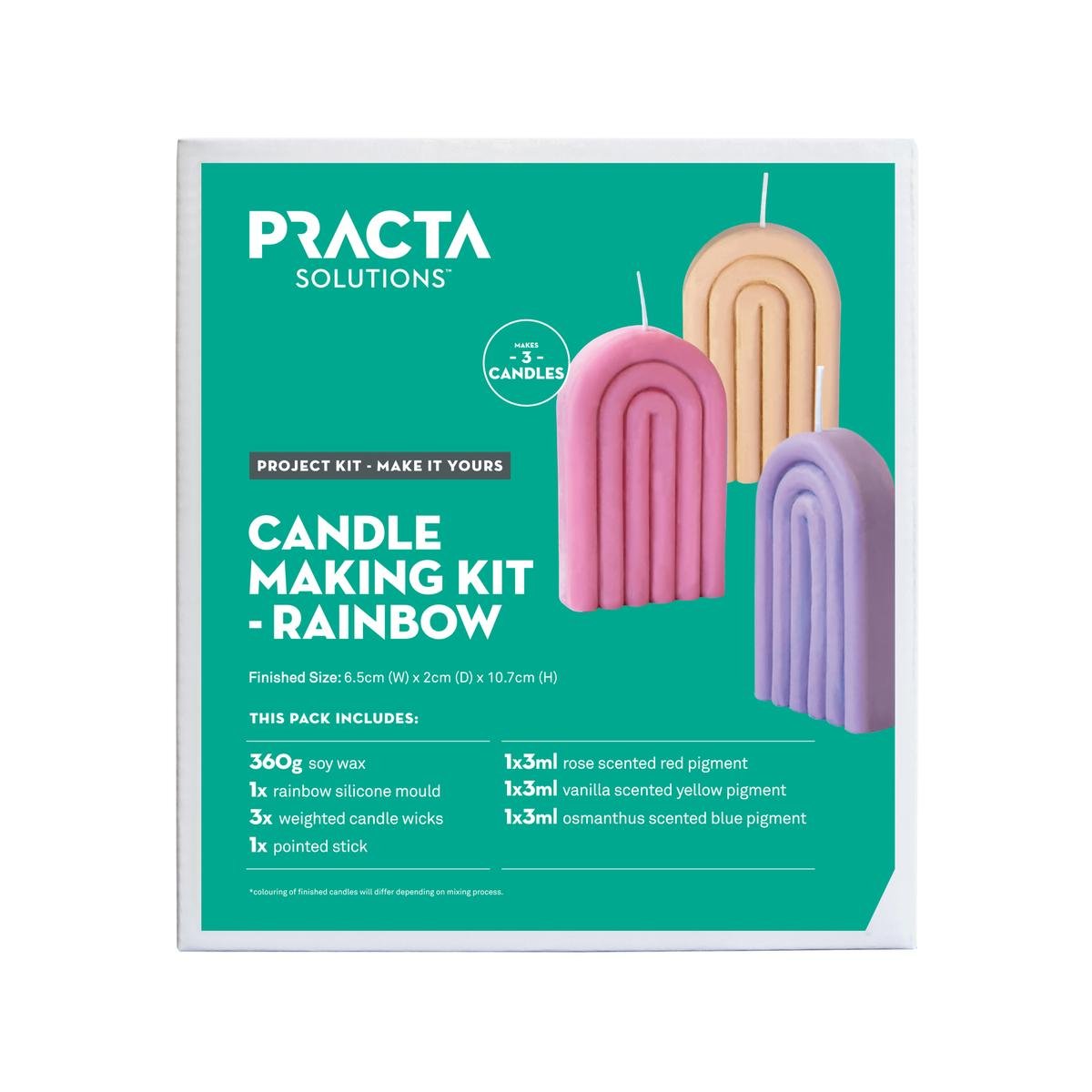 Practa Rainbow Candle Making Project Kit - Bunnings Australia