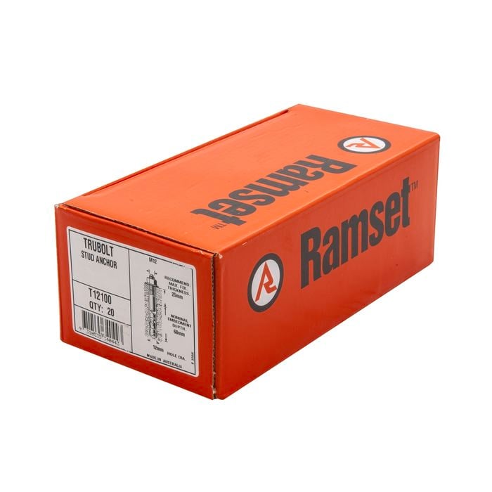 Ramset M12 x 100mm TruBolt Stud Anchor - 20 Pack - Bunnings Australia