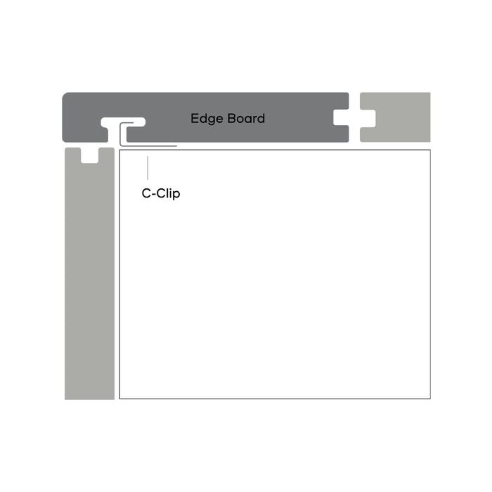 Ekodeck 137 x 23mm 5.4m Estate Brown Designer Edge Board Composite ...