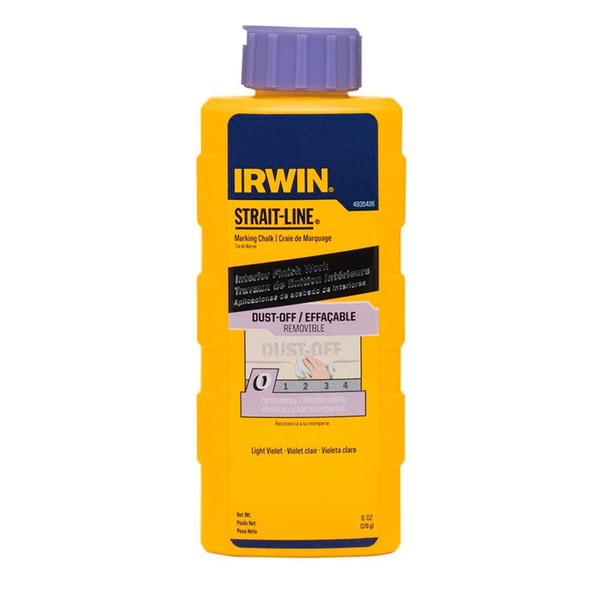 IRWIN Strait-Line 6oz Violet Dust Off Marking Chalk - Bunnings New Zealand
