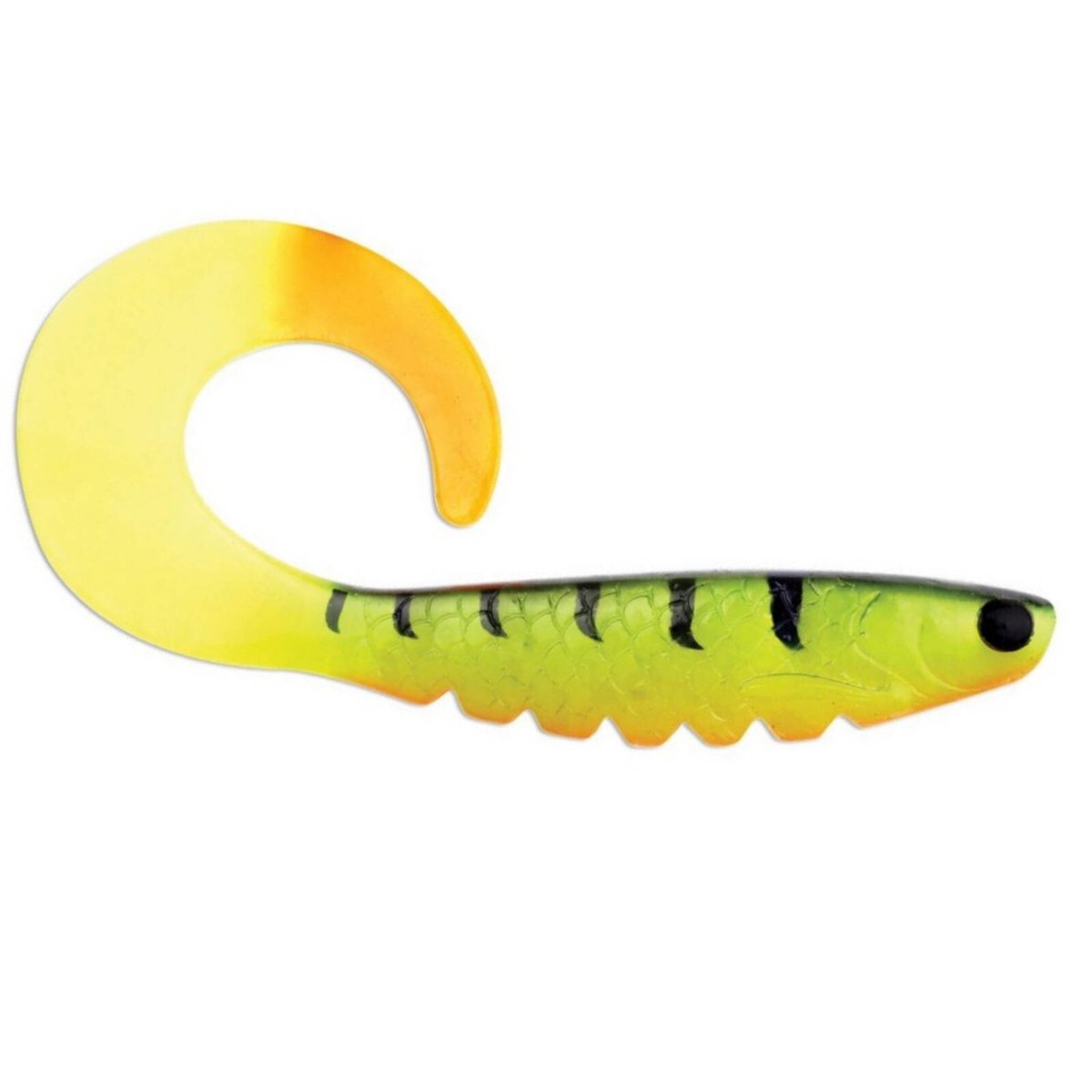 8 Inch Storm RIP Curly Tail Soft Plastic Fishing Lure - Fire Perch ...