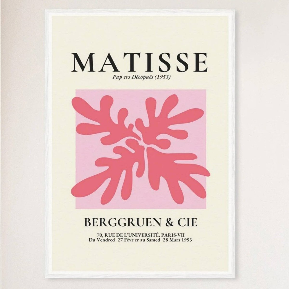 Galrie Henri Matisse Vintage Art Print Exhibition at Berggruen & Cie ...