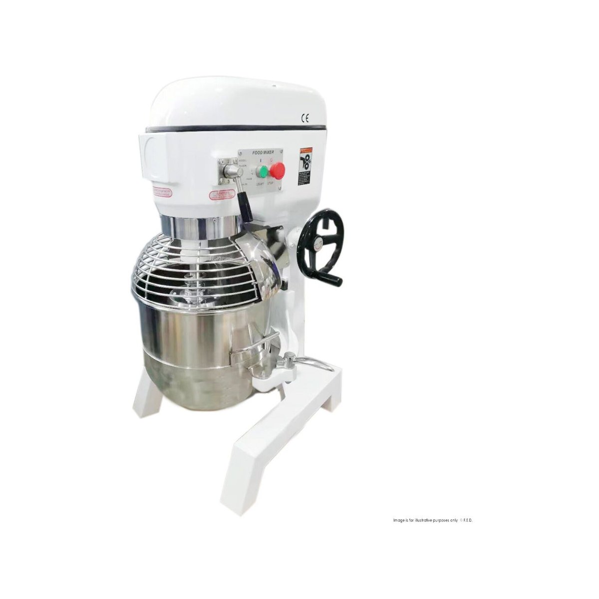 BakerMax 40 Litre Belt Drive Three Speed Mixer - Commercial Planetary ...