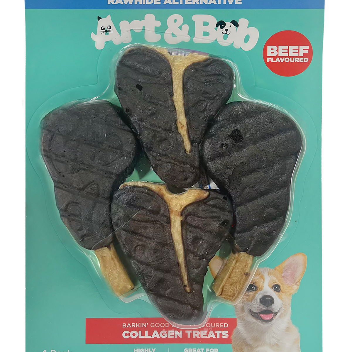 Art & Bob 4 Pack Collagen BBQ Dog Treat - Bunnings Australia