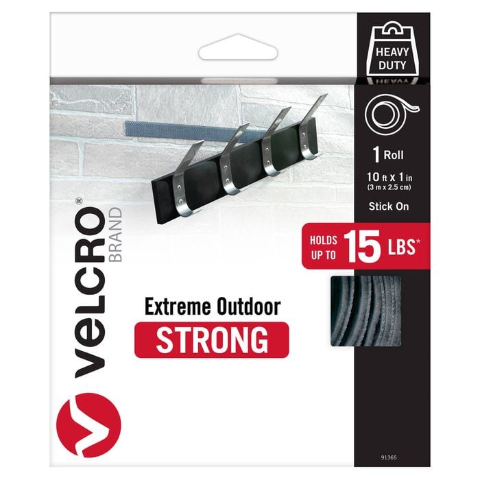 Velcro 3m x 25mm Grey Extreme Outdoor Stick On Hook And Loop Roll ...