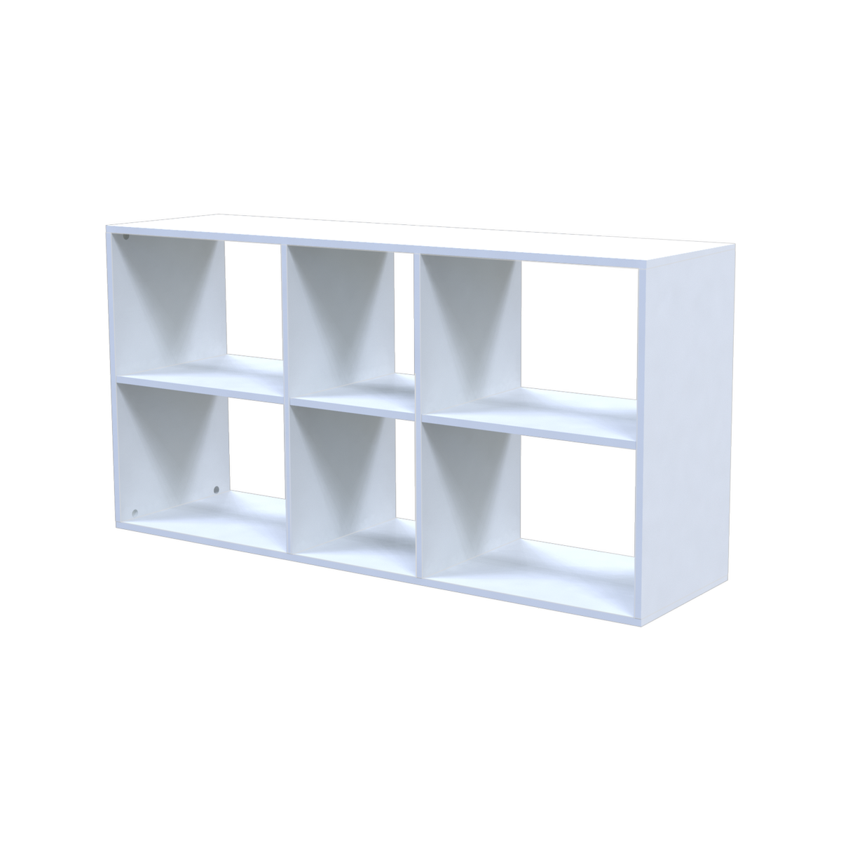 Lugna 716 x 1406 x 390mm White 2 x 3 Storage Unit - White - Bunnings ...
