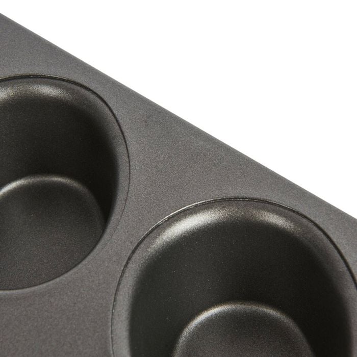 Mastercraft 35.5x26.5cm Heavy Base 12-Cup Non-Stick Friand Pan - Black ...