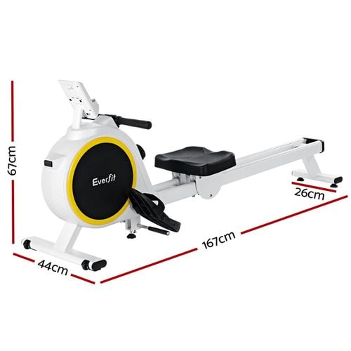 Everfit Rowing Machine 16 Levels Magnetic Rower Home Gym Cardio Workout ...