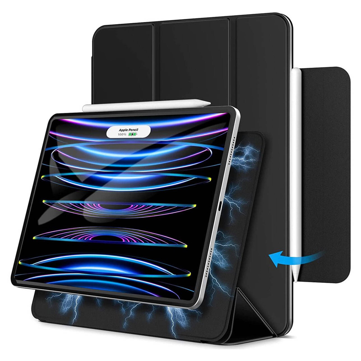 TEGAL Magnetic iPad Pro Case with Apple Pencil Clasp for iPad Pro 2023 13" Black - Bunnings ...