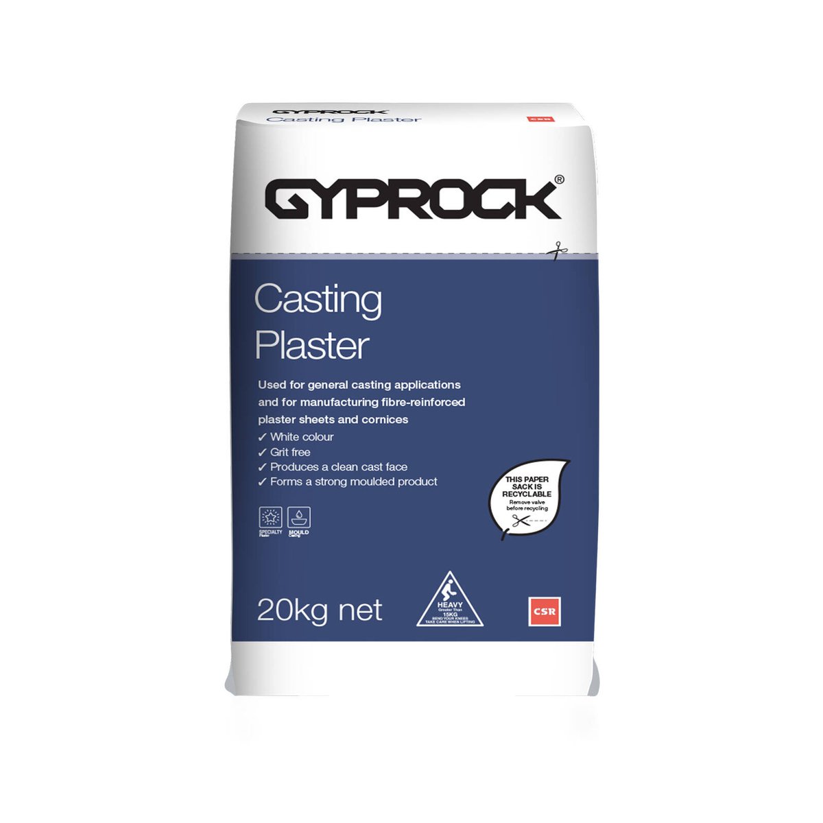 Gyprock CSR 20kg Casting Plaster - Bunnings Australia