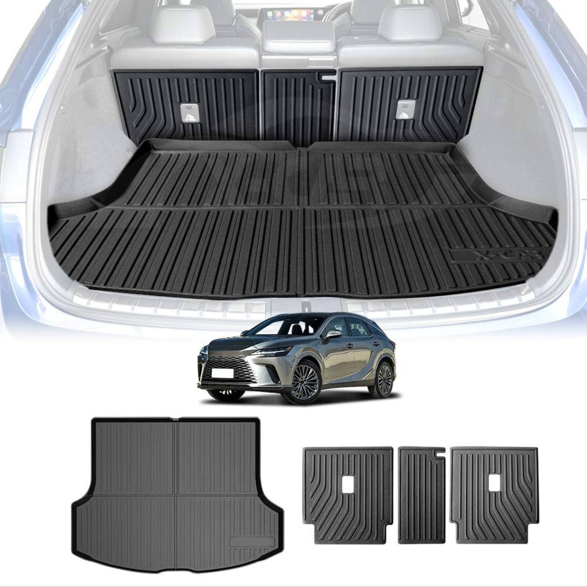 Boot Liner Back Seat Protector Combo for Lexus RX350 RX350h RX500h 2022 ...