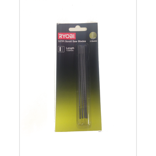 Ryobi 133 x 2mm 15TPI Scroll Saw Blade - Bunnings Australia