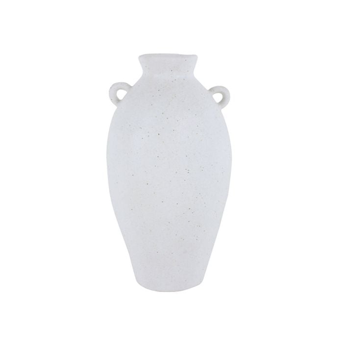 Maine & Crawford Huey 21x12cm Dolomite Hydria Flower Vase - White ...