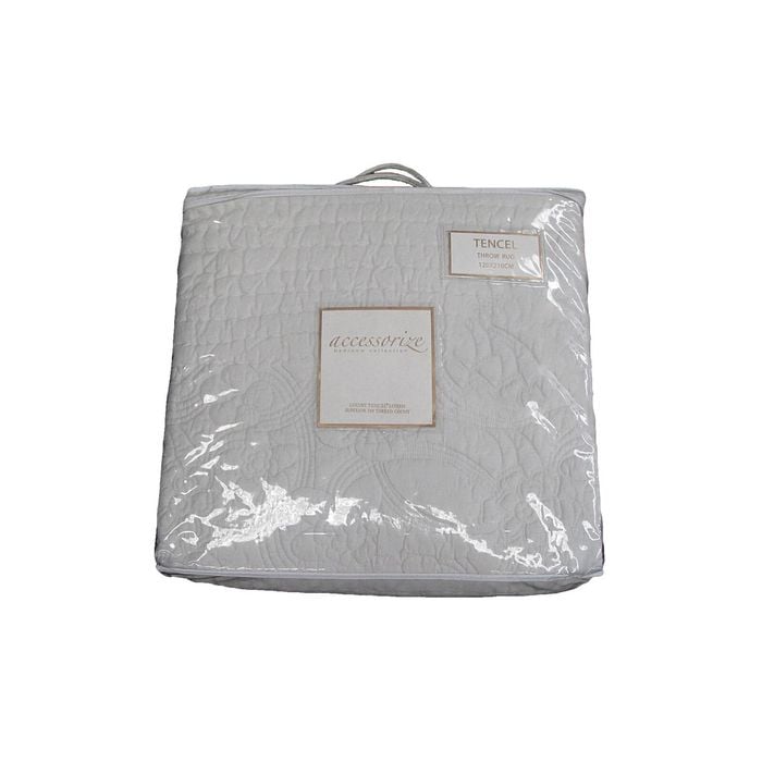 Accessorize 380TC Tencel Throw Rug 120 x 210cm - Bunnings Australia