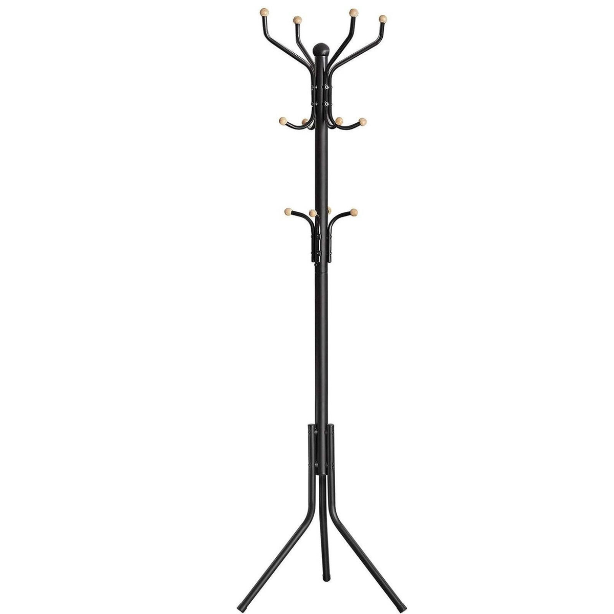 Metal Coat Rack Stand Hat Hanger, Black, 182cm - Bunnings Australia