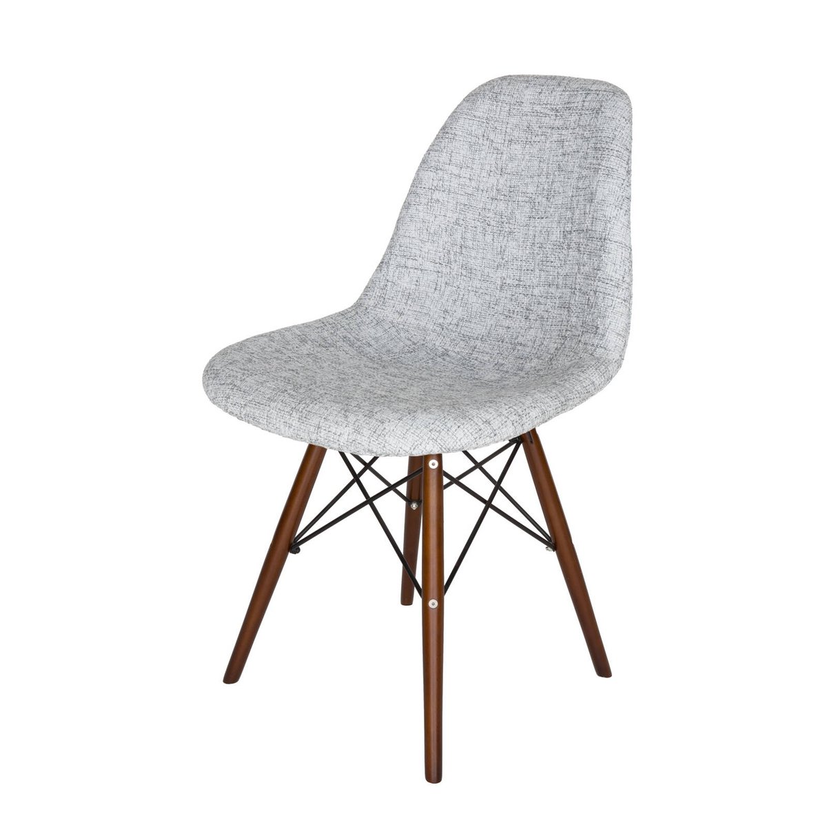 SKDL Replica Eames DSW Eiffel Chair Textured Light Grey & Walnut ...