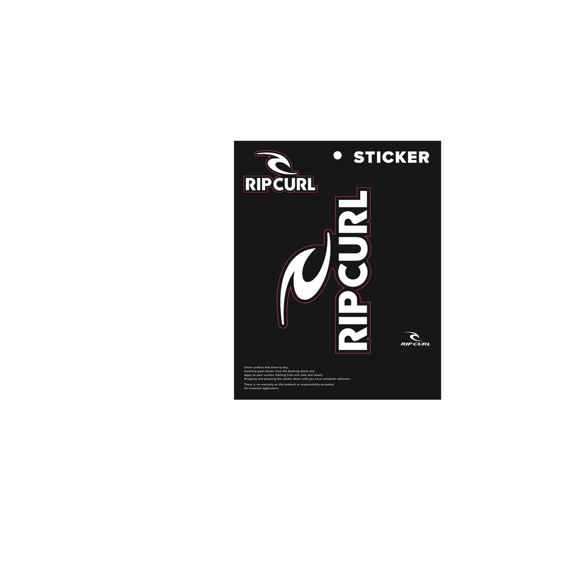 Official Rip Curl Logo Car Sticker Decal White - Bunnings Australia