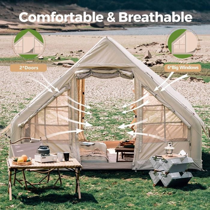 OGL Inflatable Air Tent Camping 4 Season Pump - Bunnings Australia