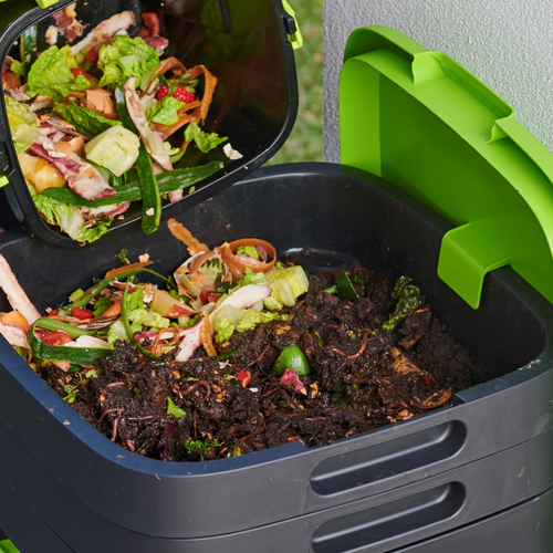 Maze 3 Tray Worm Farm with Plastic Legs & 1000 worms - Bunnings Australia