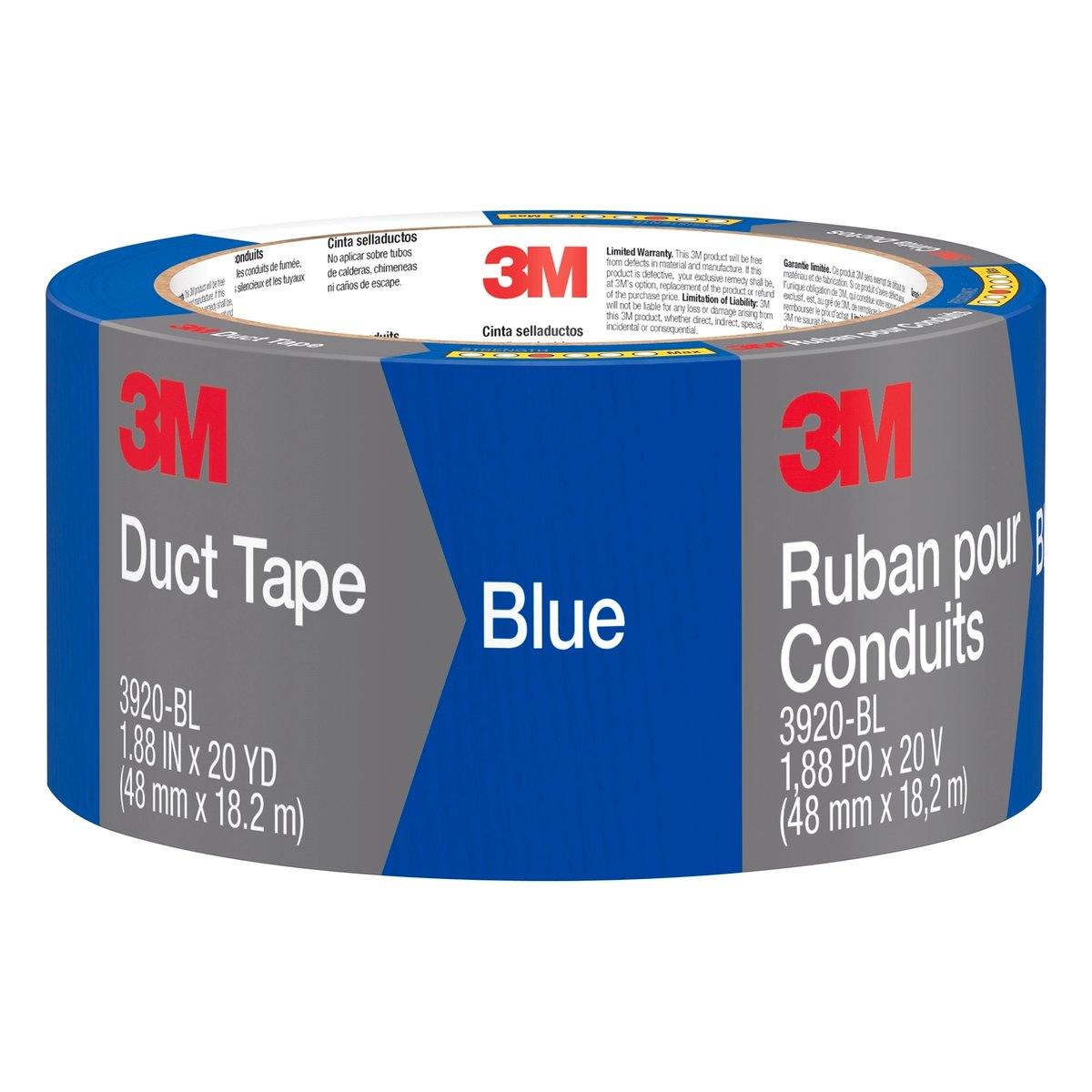 3M 48mm x 18.2m Duct Tape - Blue - Bunnings Australia