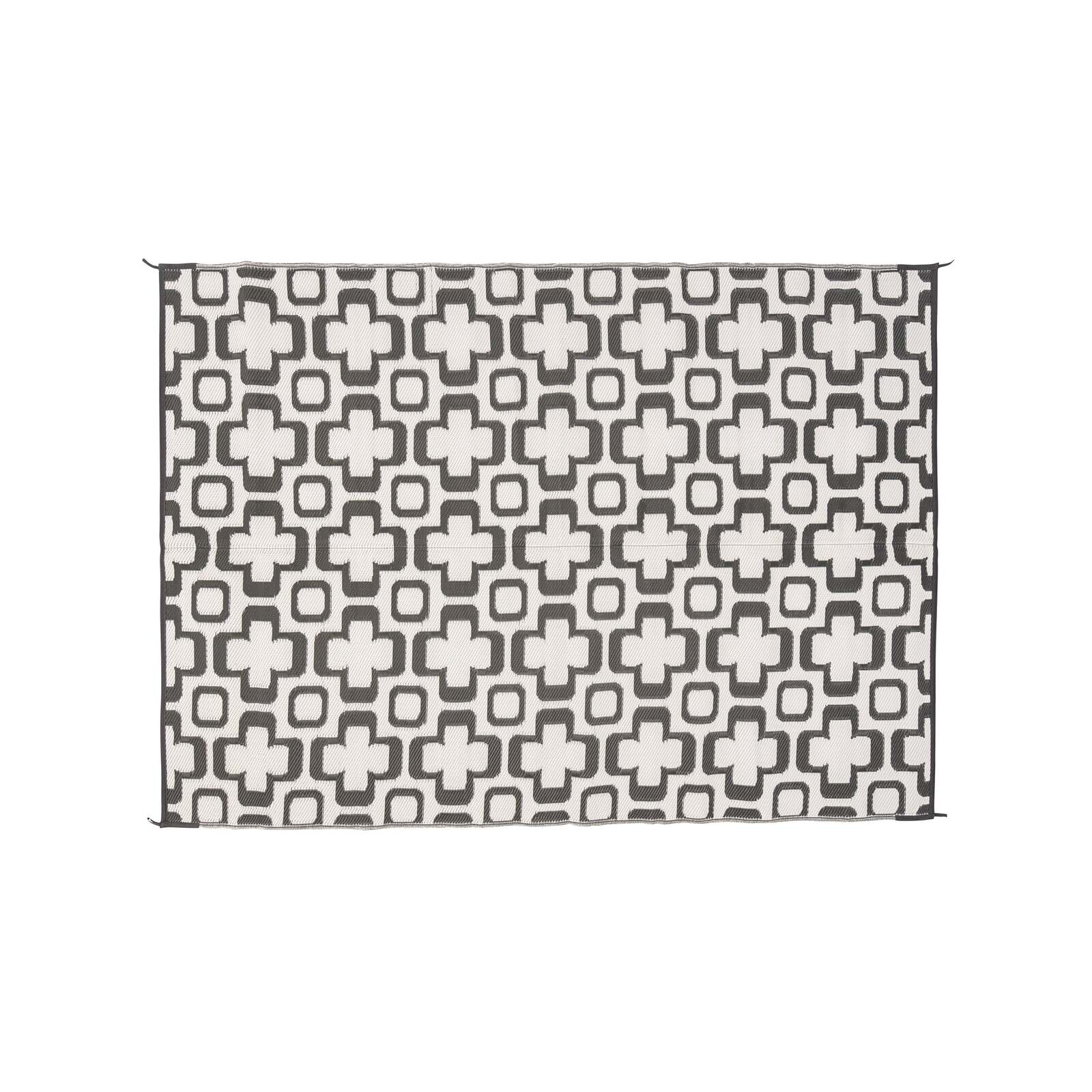 Outdoor Rug Camping Mat Funky Retro Flowers Grey And White Bunnings Australia