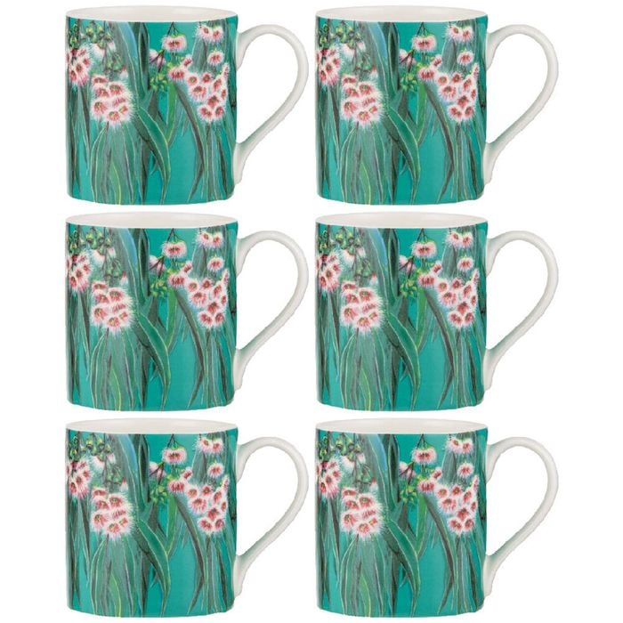 6PK Ashdene Native Flora Flowering Gum Fine Bone China Mug - Bunnings ...