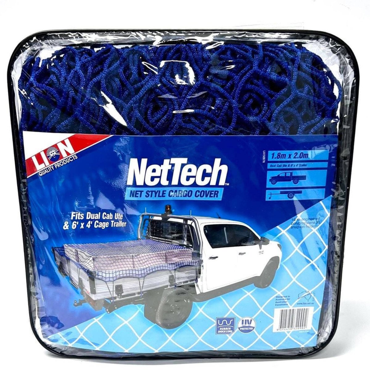 Lion 1.8 x 2m Dual Cab Ute NetTech Cargo Net - Bunnings New Zealand